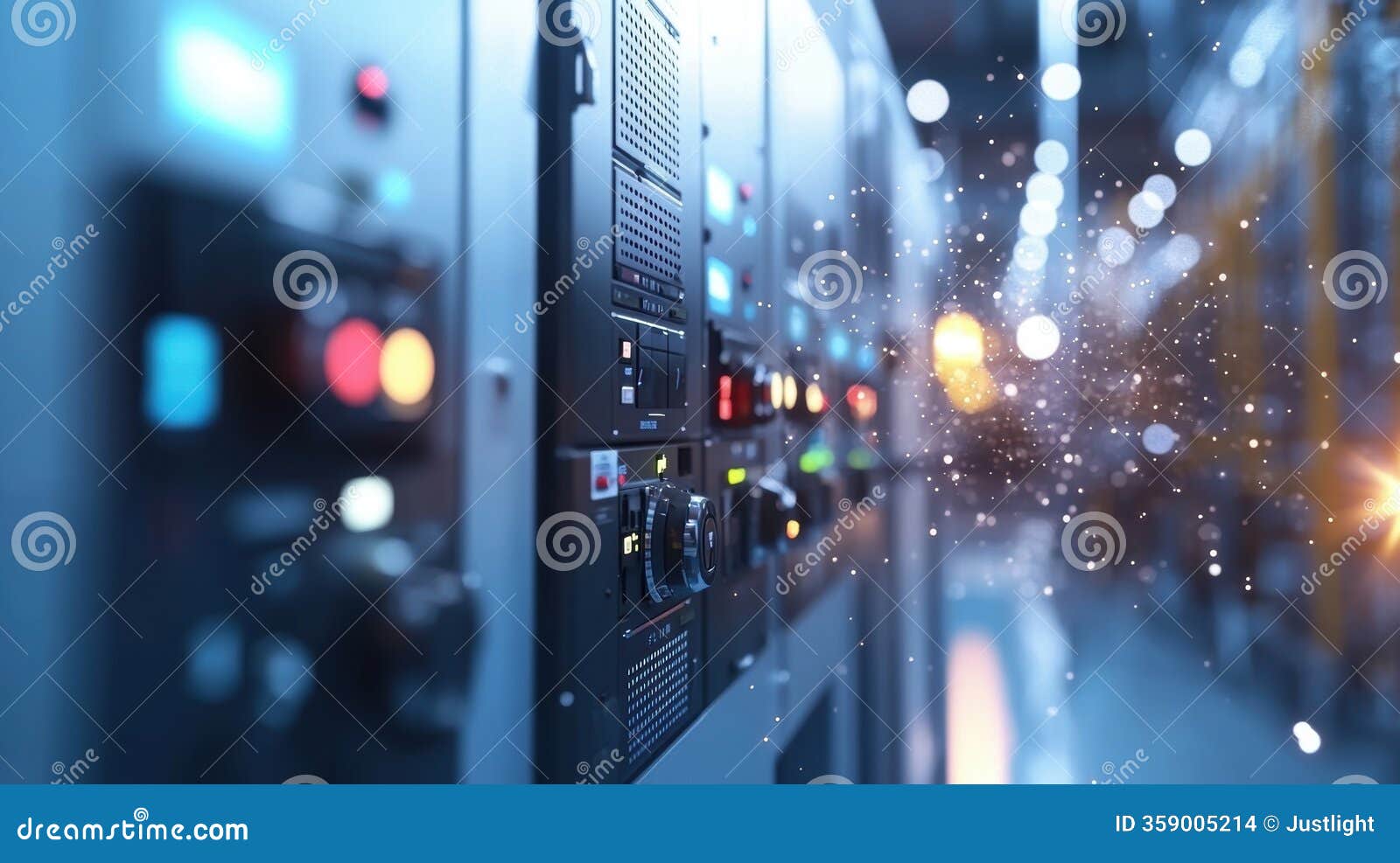 Innovative Industrial Control Panel Managing Power Distribution in a ...