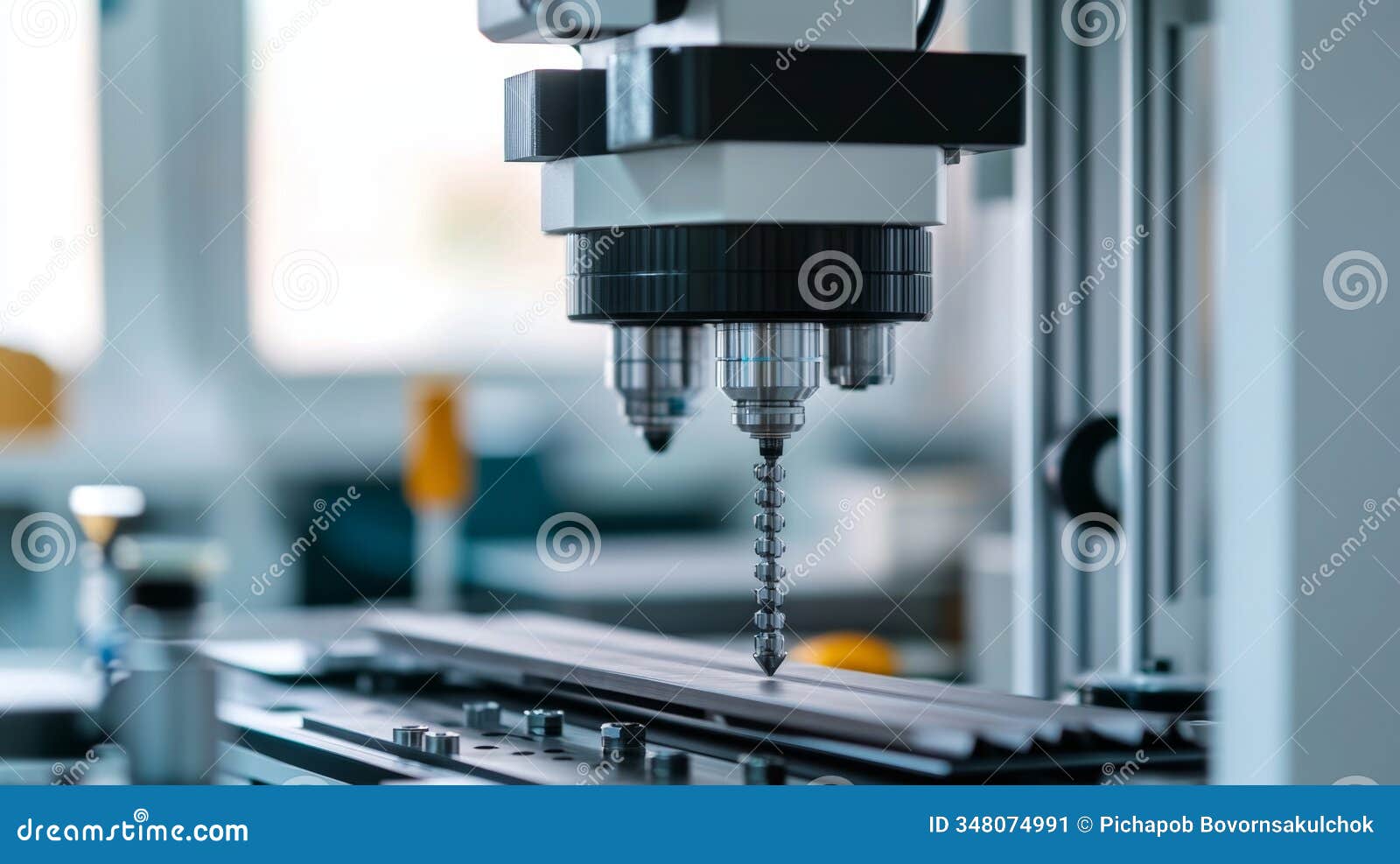 Advanced Industrial Machine Focusing on Precision Manufacturing Process ...