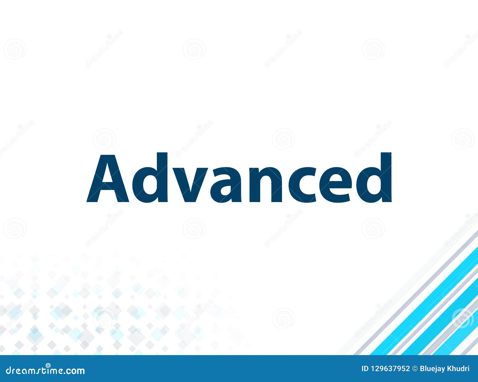 Advanced Modern Flat Design Blue Abstract Background Stock Illustration ...