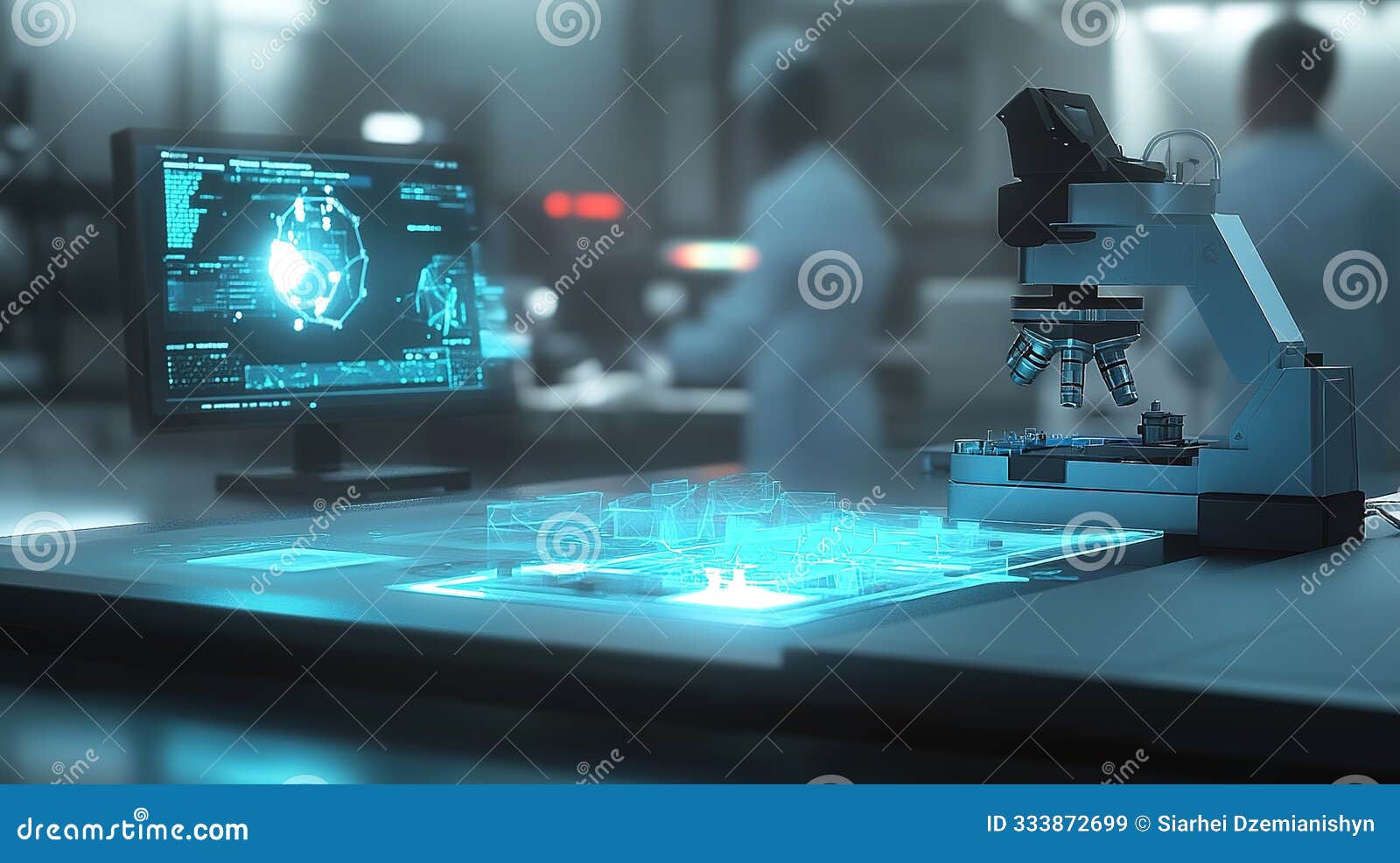 Advanced Laboratory Environment with Digital Display and Microscope ...