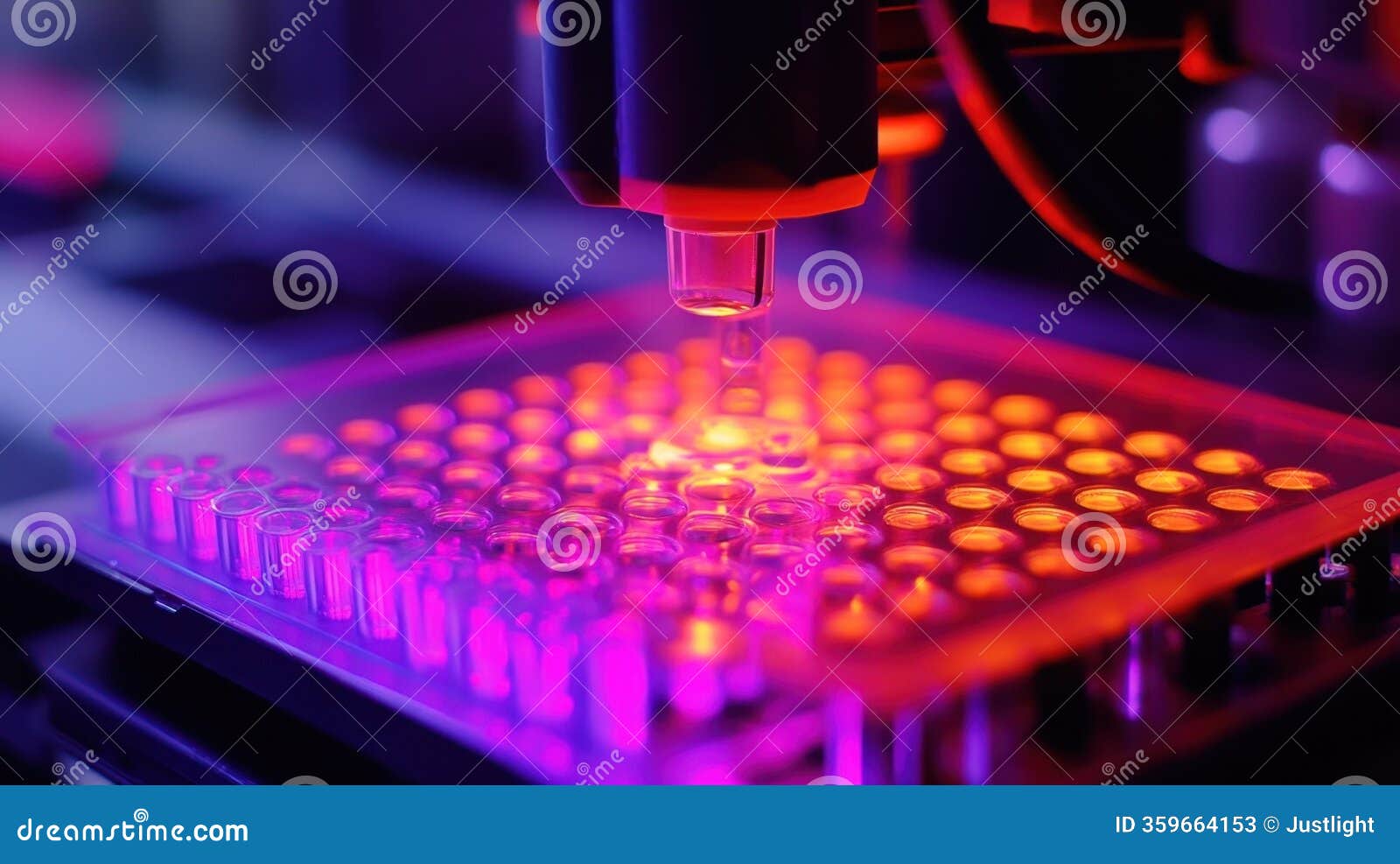 Advanced Laboratory Equipment Analyzing Samples with Precision Stock ...