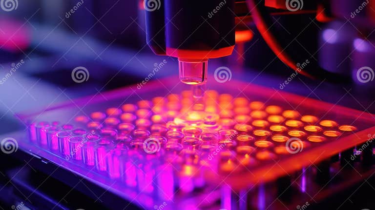 Advanced Laboratory Equipment Analyzing Samples with Precision Stock ...