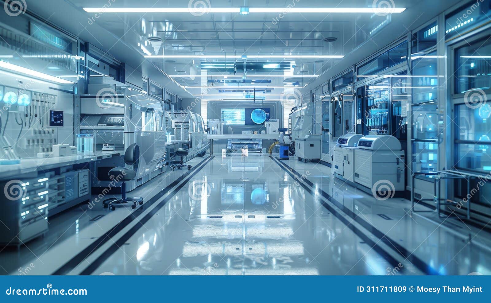 An Advanced Laboratory Filled with High-tech Gadgets and Modern ...