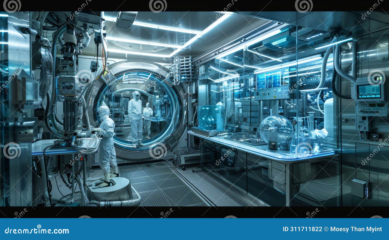 An Advanced Laboratory Filled with High-tech Gadgets and Modern ...