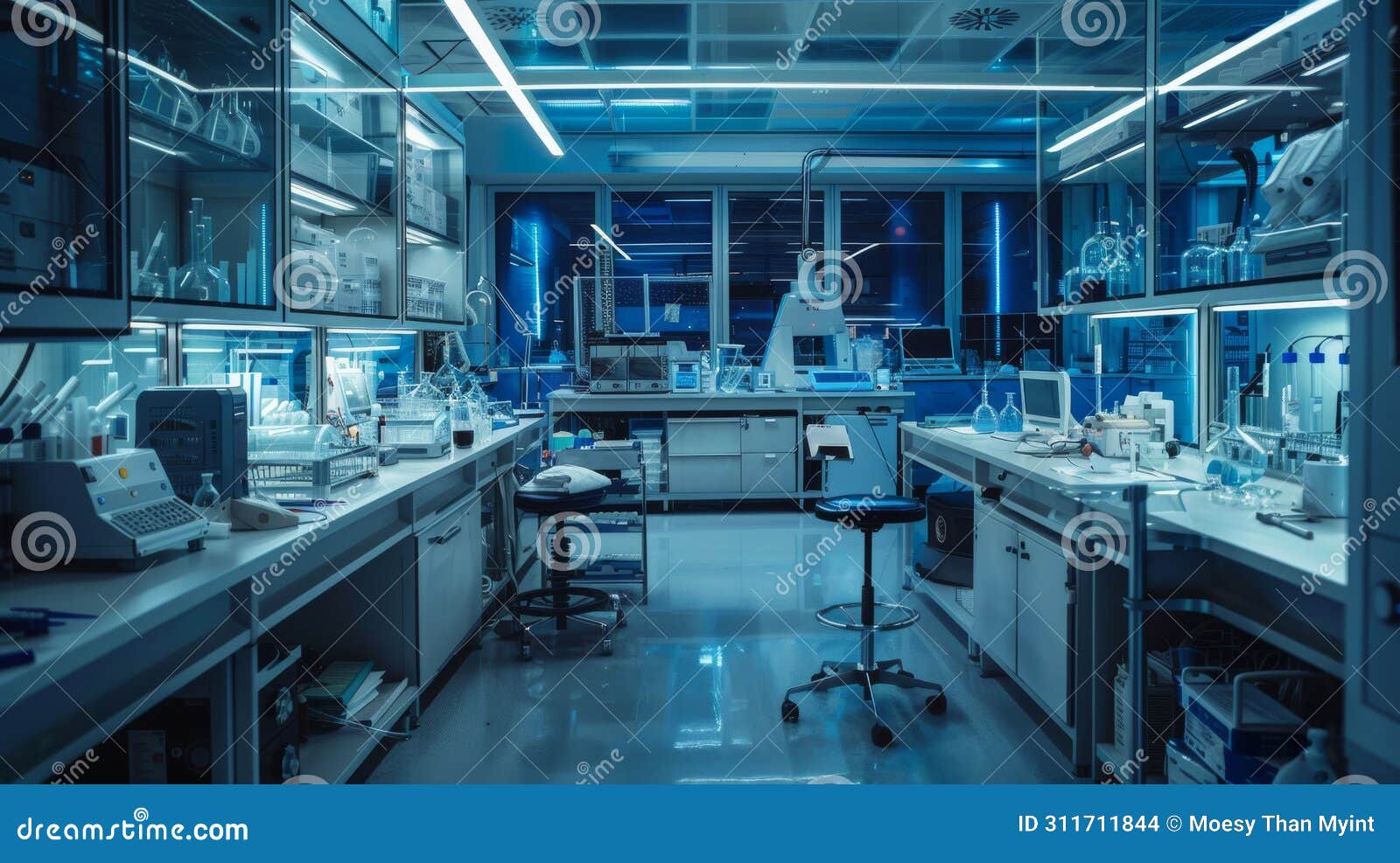 An Advanced Laboratory Filled with High-tech Gadgets and Modern ...