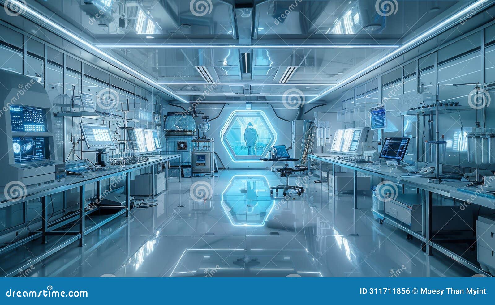 An Advanced Laboratory Filled with High-tech Gadgets and Modern ...