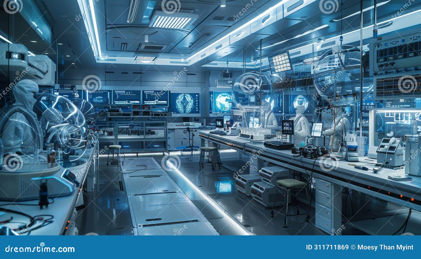 An Advanced Laboratory Filled with High-tech Gadgets and Modern ...