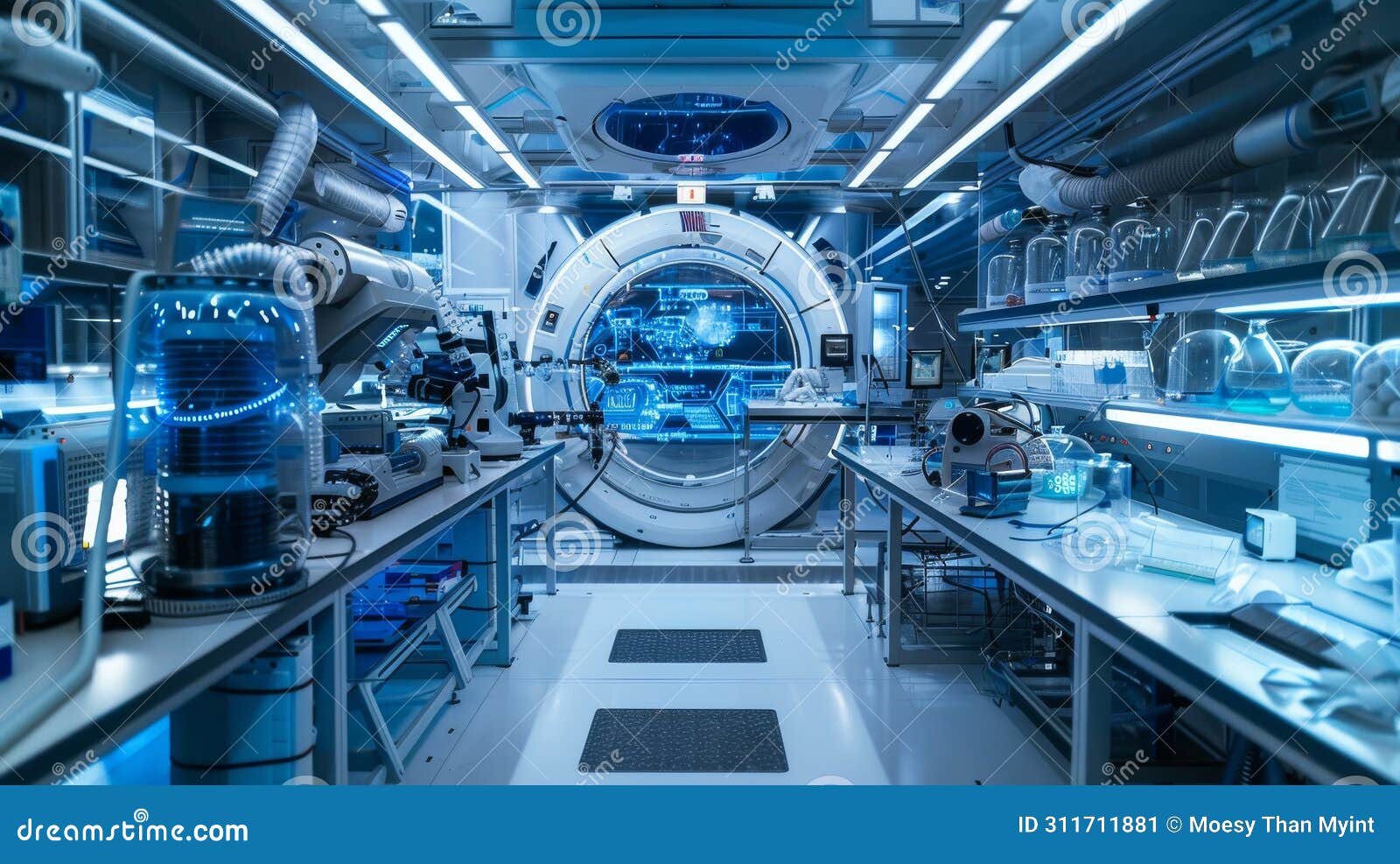 An Advanced Laboratory Filled with High-tech Gadgets and Modern ...