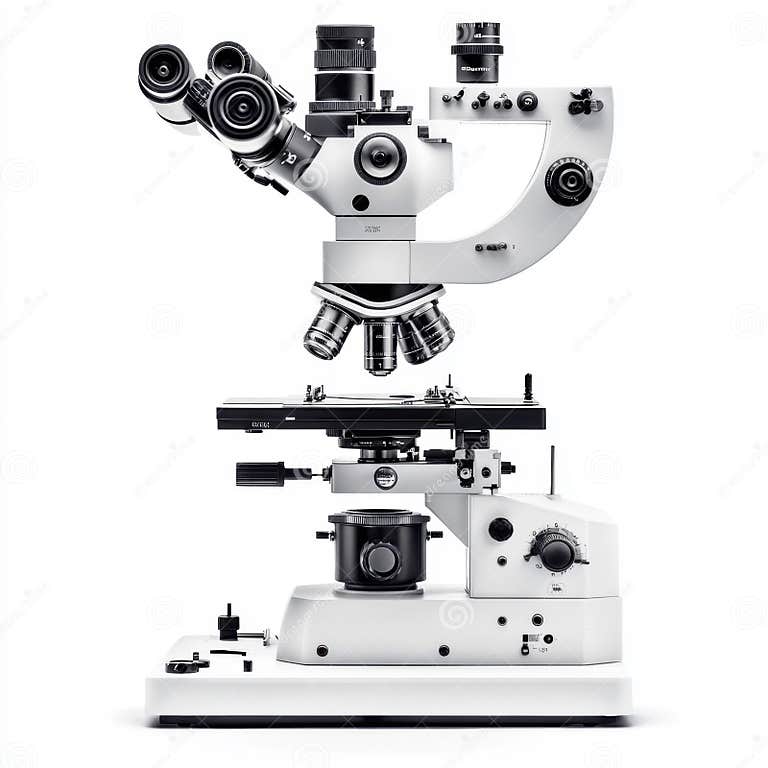 Advanced Laboratory Microscope with Multiple Lenses for Scientific ...