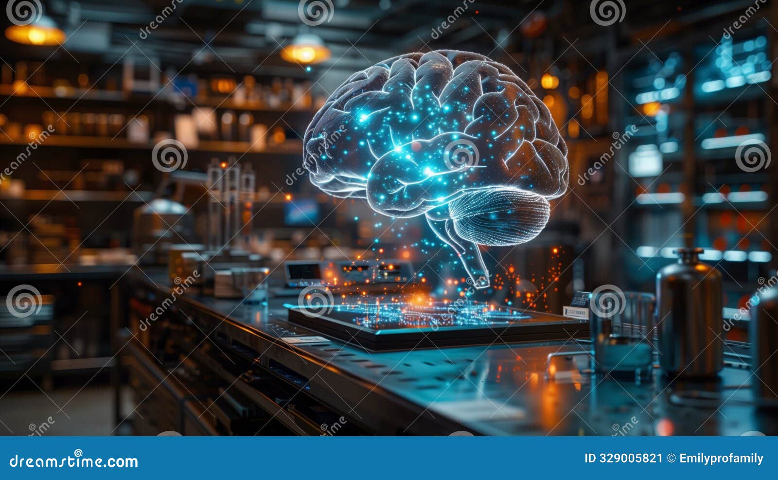 Advanced Laboratory Visualization of a Floating Brain Model with ...