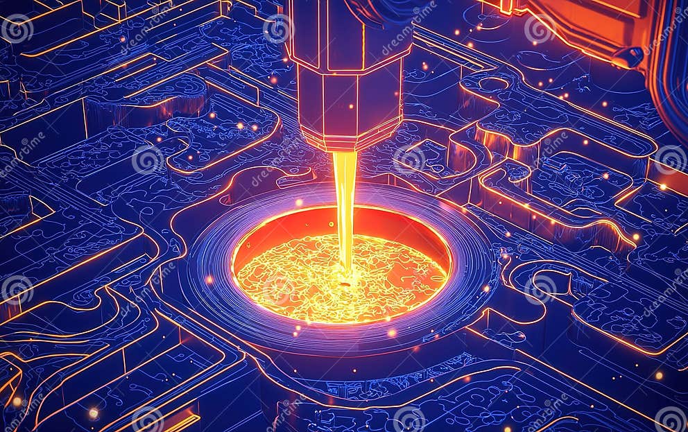 An Advanced Laser Cutting Process Creates Intricate Designs on Metallic ...