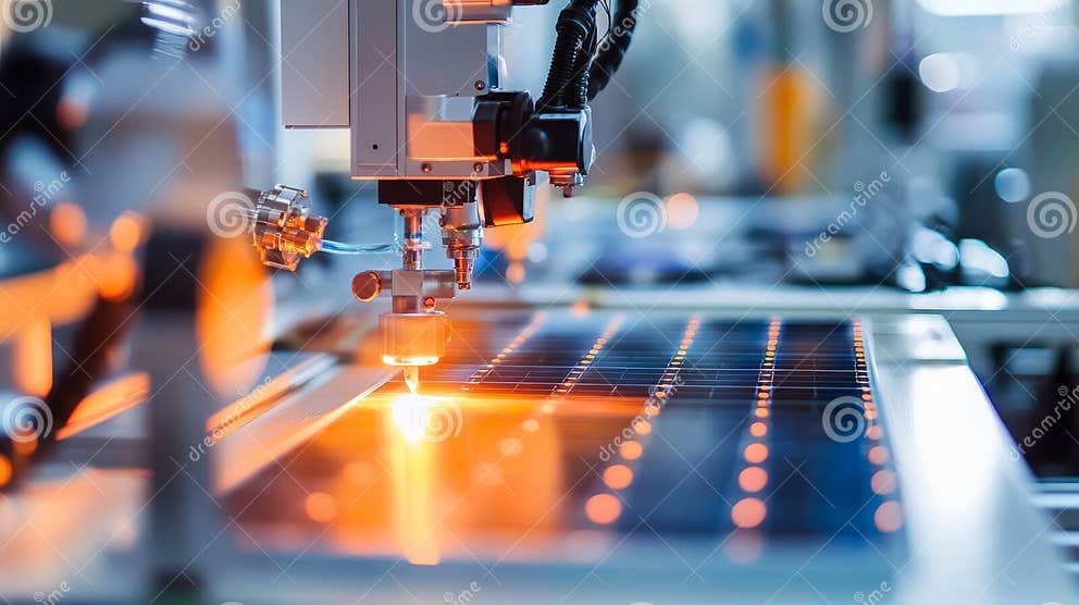 Advanced Laser Technology Used in Solar Panel Manufacturing Process in ...