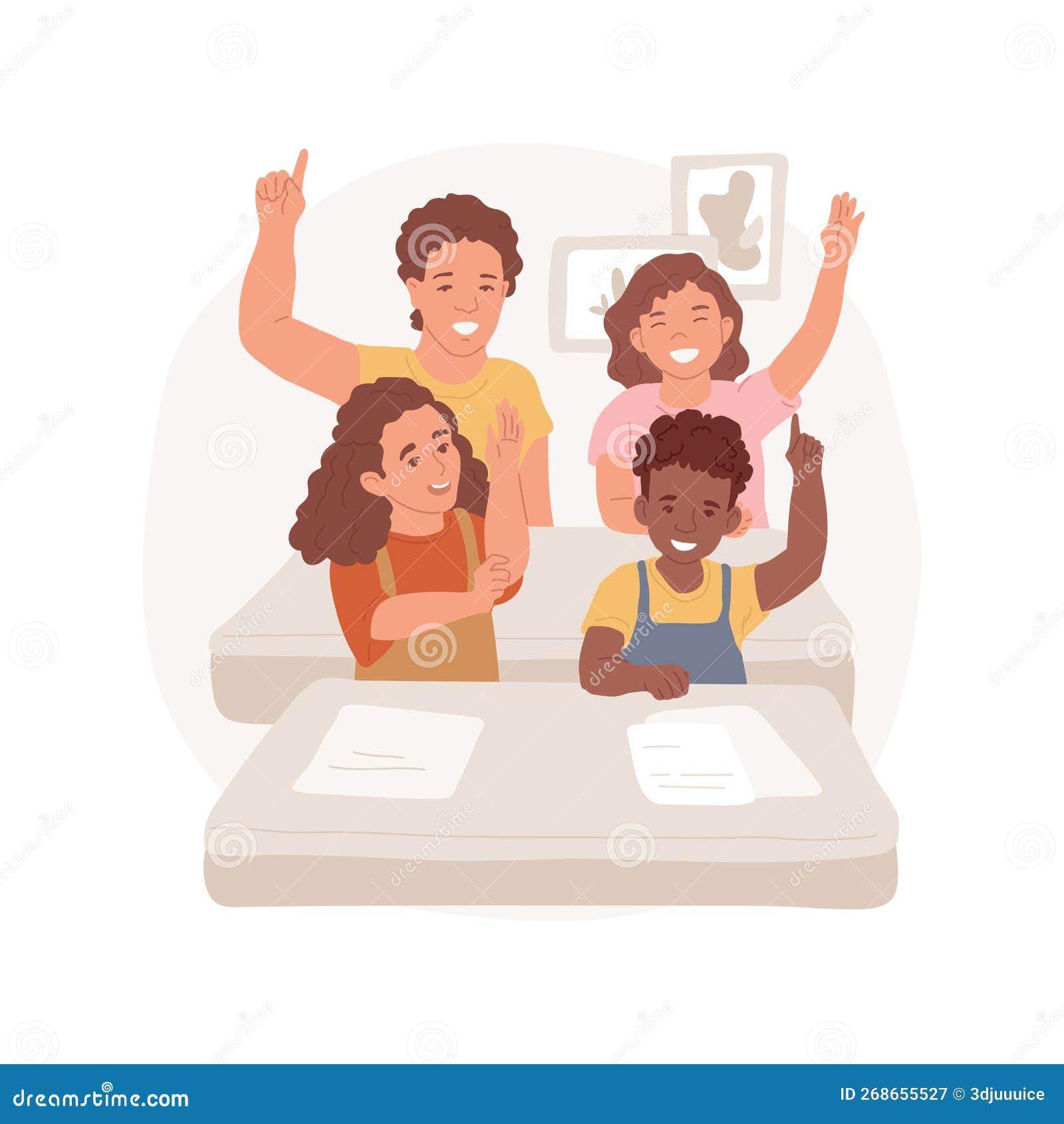 Advanced Learners Classroom Isolated Cartoon Vector Illustration. Stock ... Advanced Learners Classroom Isolated Cartoon Vector Illustration. Stock ...