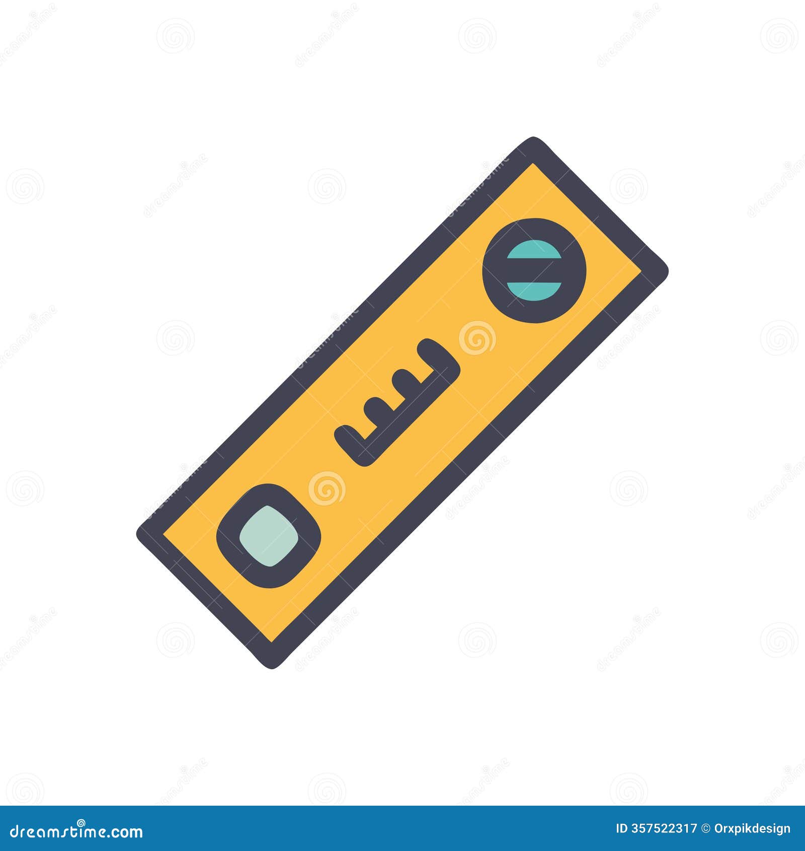 Level Measurement Icon, Cartoon Style Vector Illustration ...