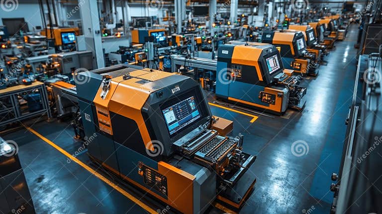 Advanced Manufacturing Facility Features Multiple High-tech Machines ...