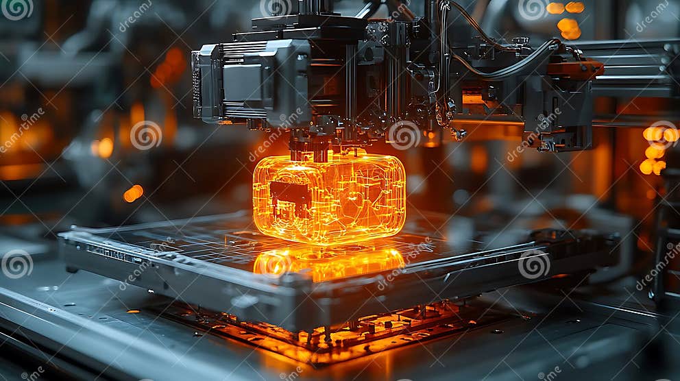 In Advanced Manufacturing Lab, 3D Printer Creates Glowing Object ...