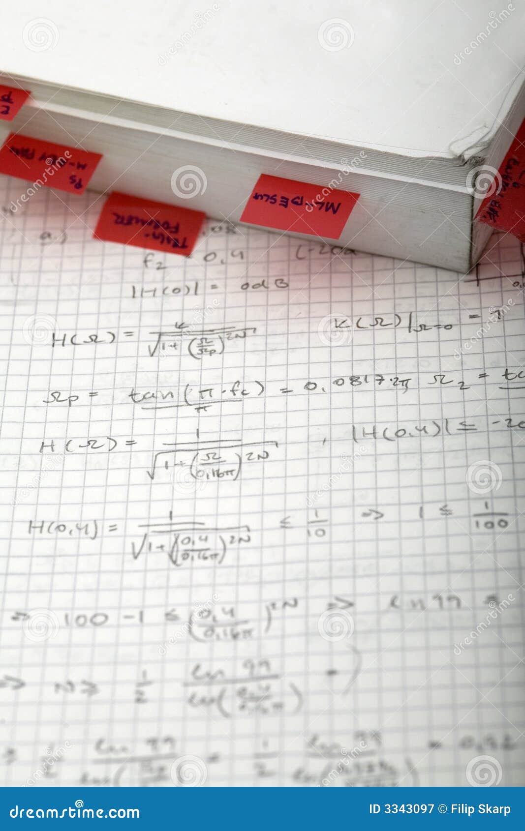 Advanced Math and Book stock image. Image of calculus - 3343097