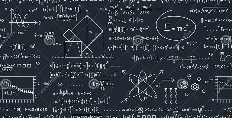 Advanced Math Formulas. stock image. Image of drawing - 329926157