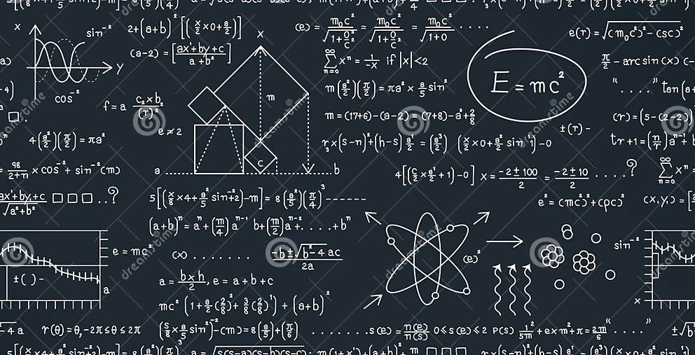 Advanced Math Formulas. stock image. Image of drawing - 329926157