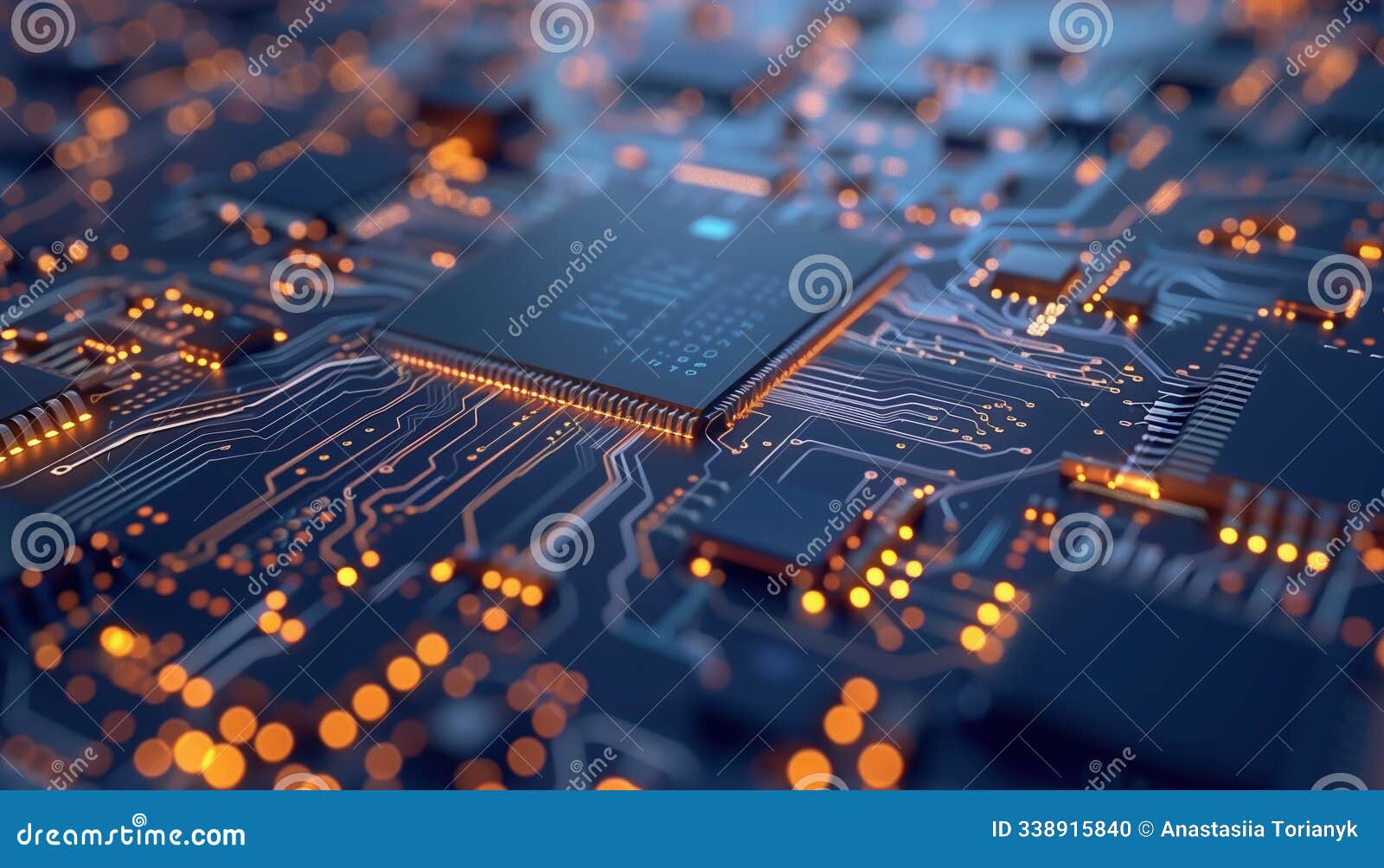 Advanced Microchip Circuit Board Assembly on Production Line in ...
