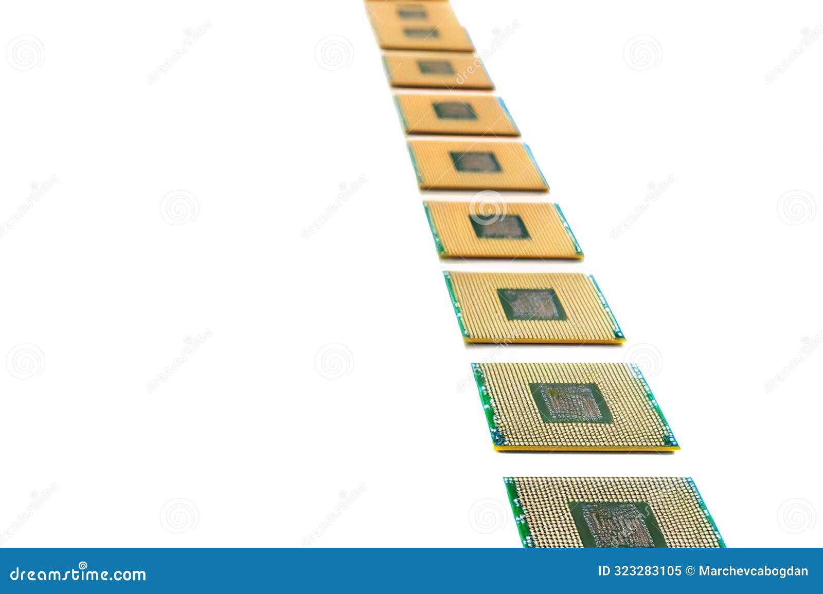Advanced Microprocessors on Production Line at Conveyor Belt. AI Content Generation. Stock ...