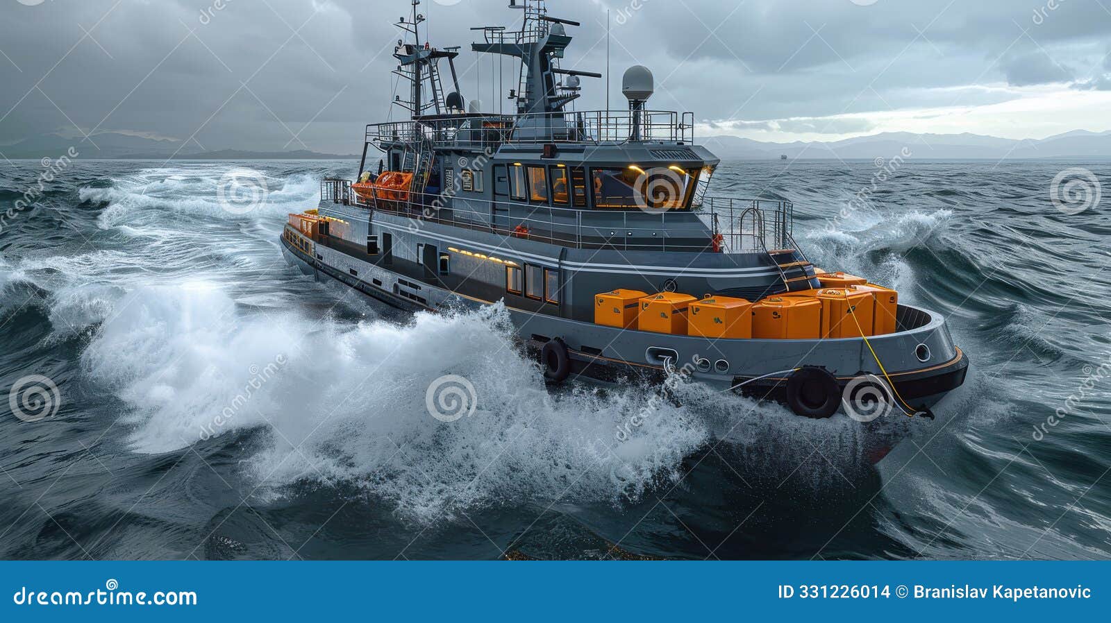 Advanced Military Coast Guard Ship for Blue Water Patrolling with ...