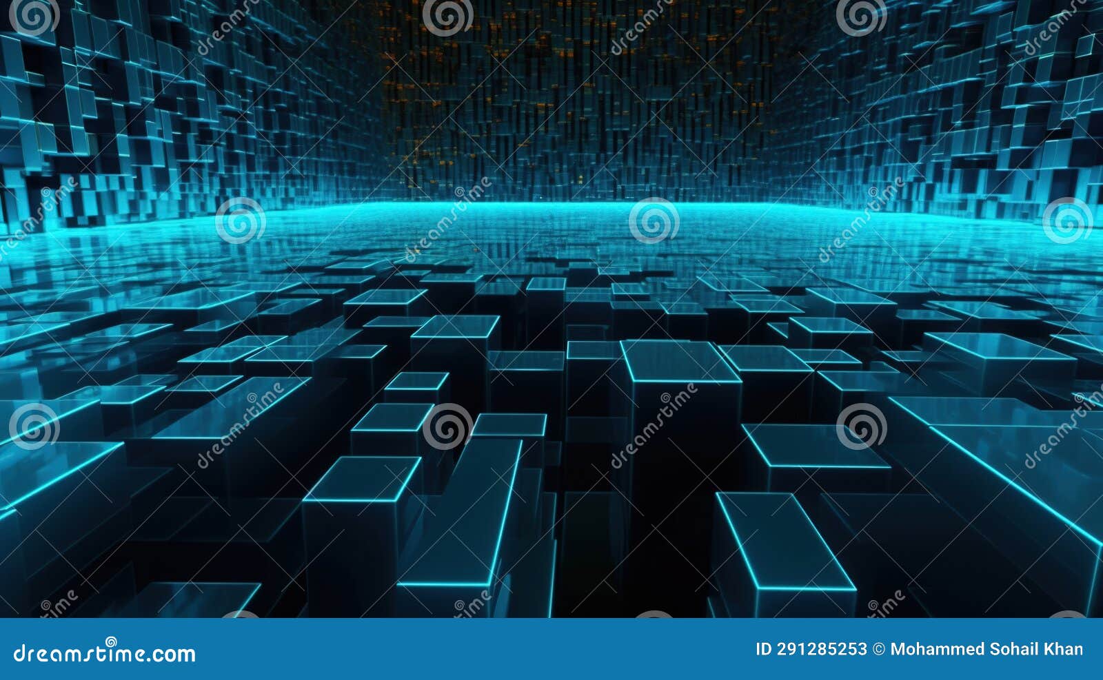 Advanced Motion Digital Cyan Matrix Cyber Environment Big Data Analytic ...