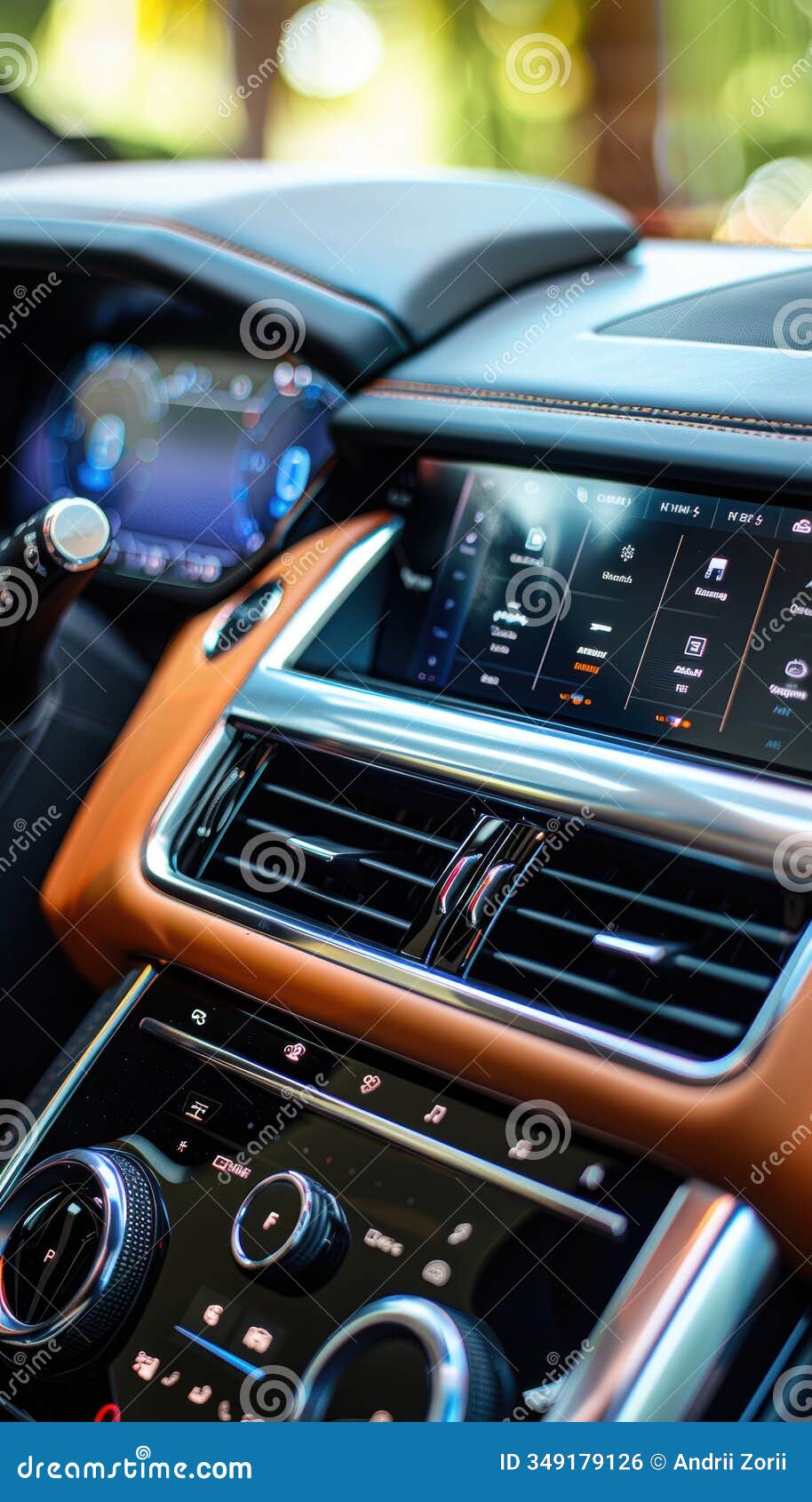Advanced Multi-Zone Climate Control in Modern Luxury Car Interior for ...