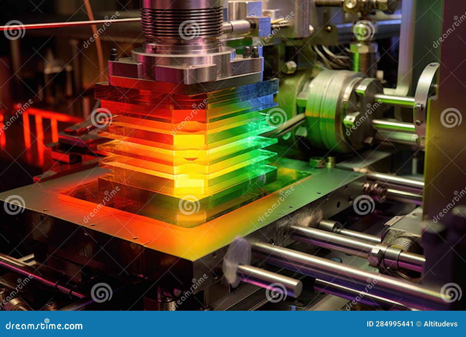 Advanced Optical Coating Machine Applying Layers Stock Illustration ...