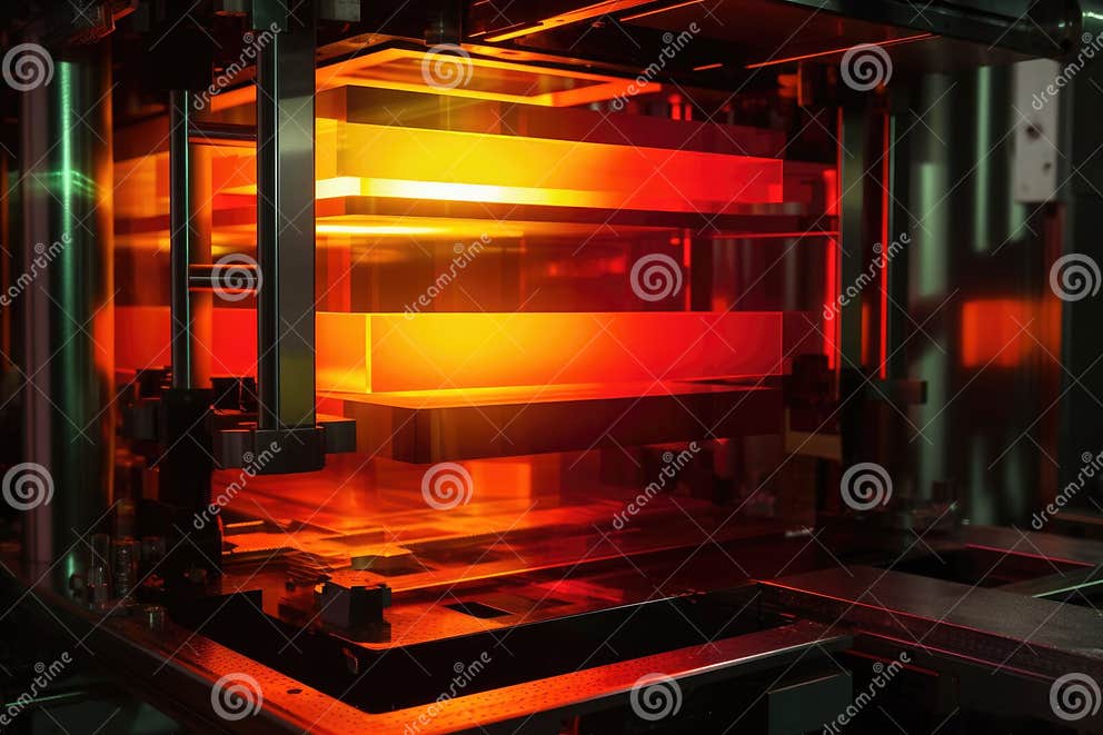 Advanced Optical Coating Machine Applying Layers Stock Illustration ...