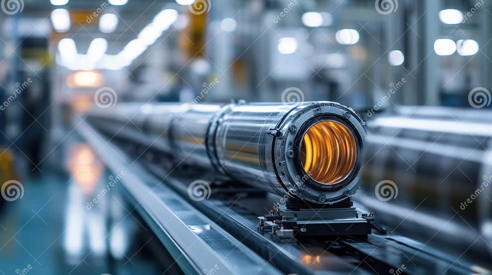 Advanced Particle Accelerator in High Tech Laboratory Stock Photo ...