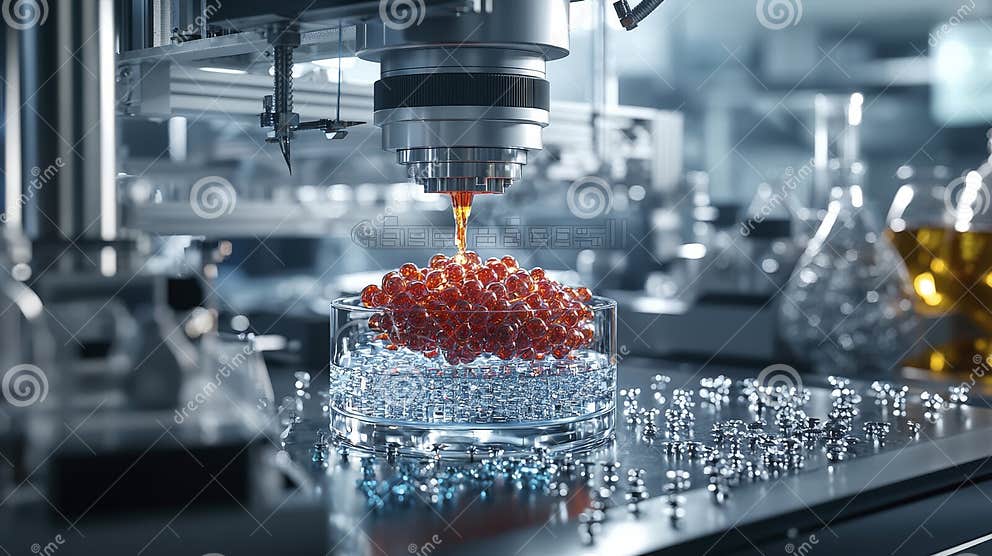 Advanced Polymer Fabrication Process in Material Science Labs High-tech ...