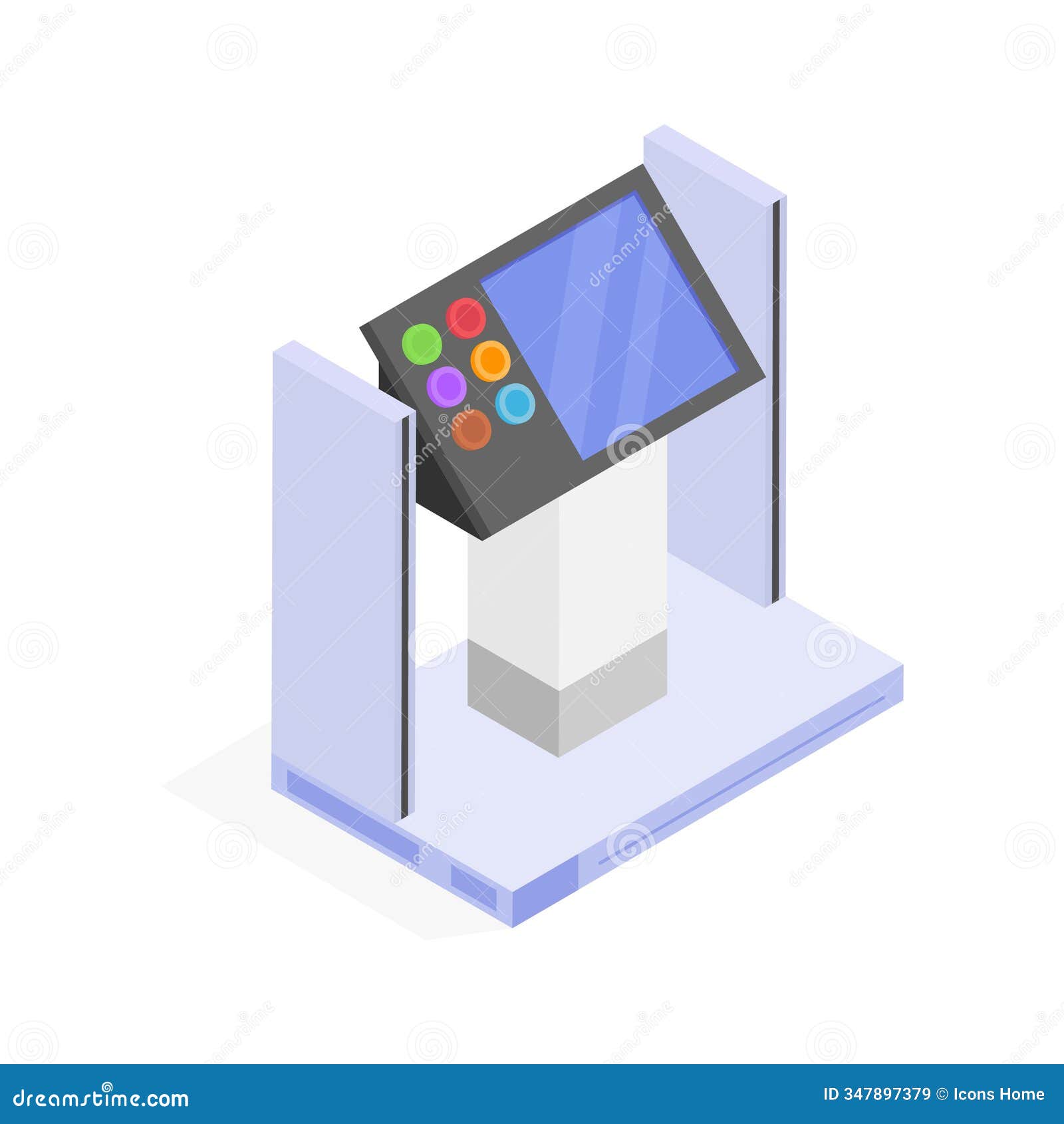 Advanced Printer with Touchscreen Console for User Interface Stock ...