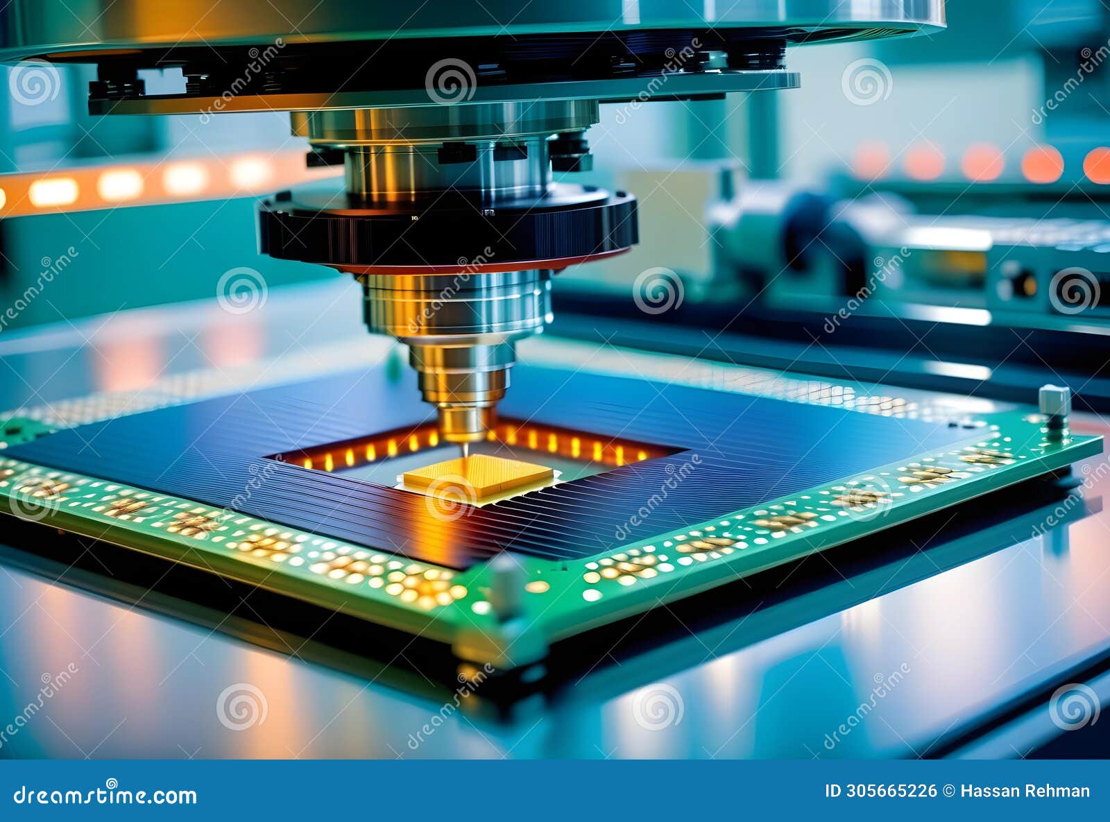 Advanced Processor during Production at Semiconductor Stock ...