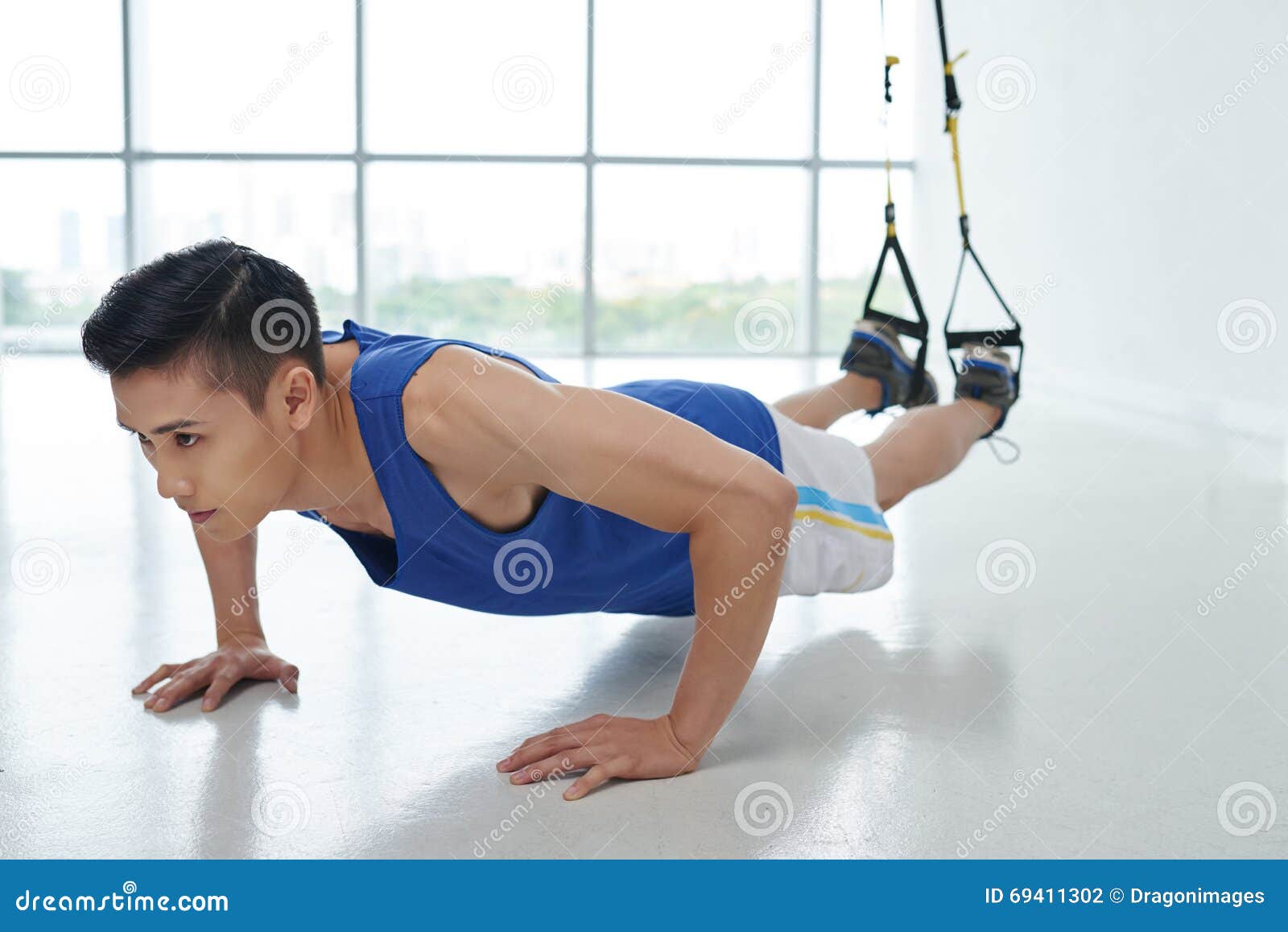 Advanced push-ups stock photo. Image of difficult, muscular - 69411302