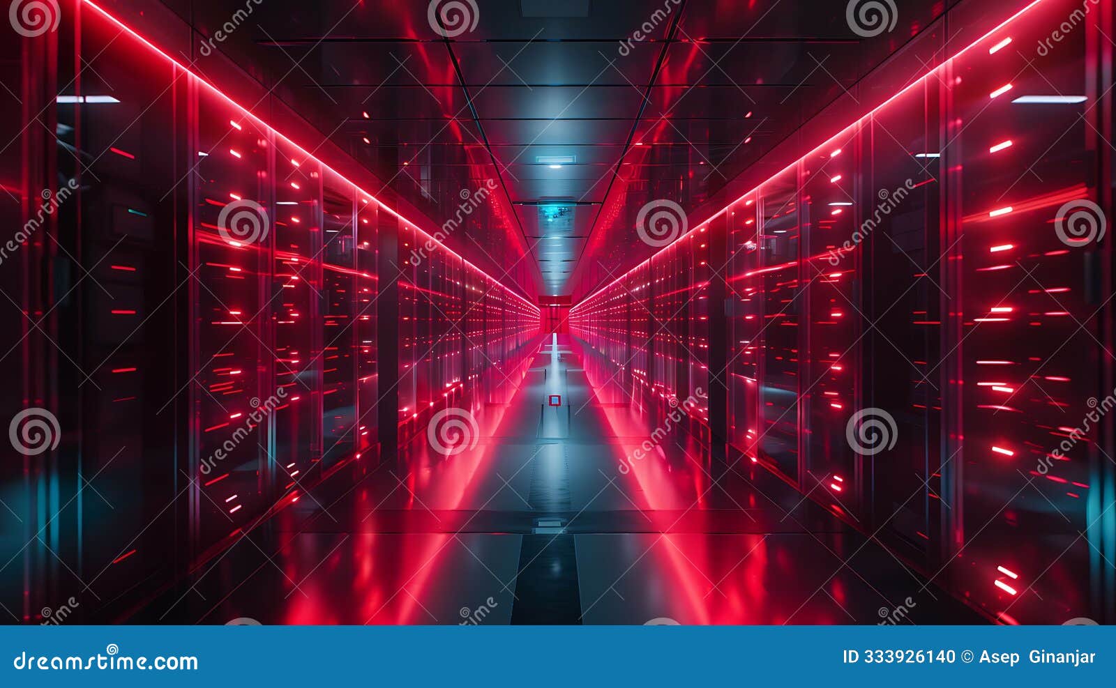 Advanced Quantum Computing Lab Corridor Stock Illustration ...