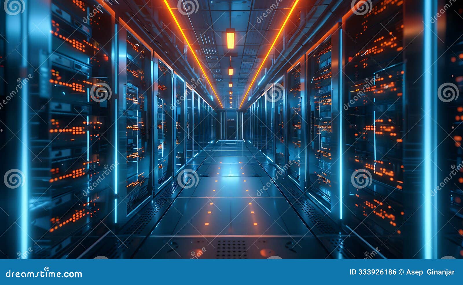 Advanced Quantum Computing Lab Corridor Royalty-Free Stock Image ...
