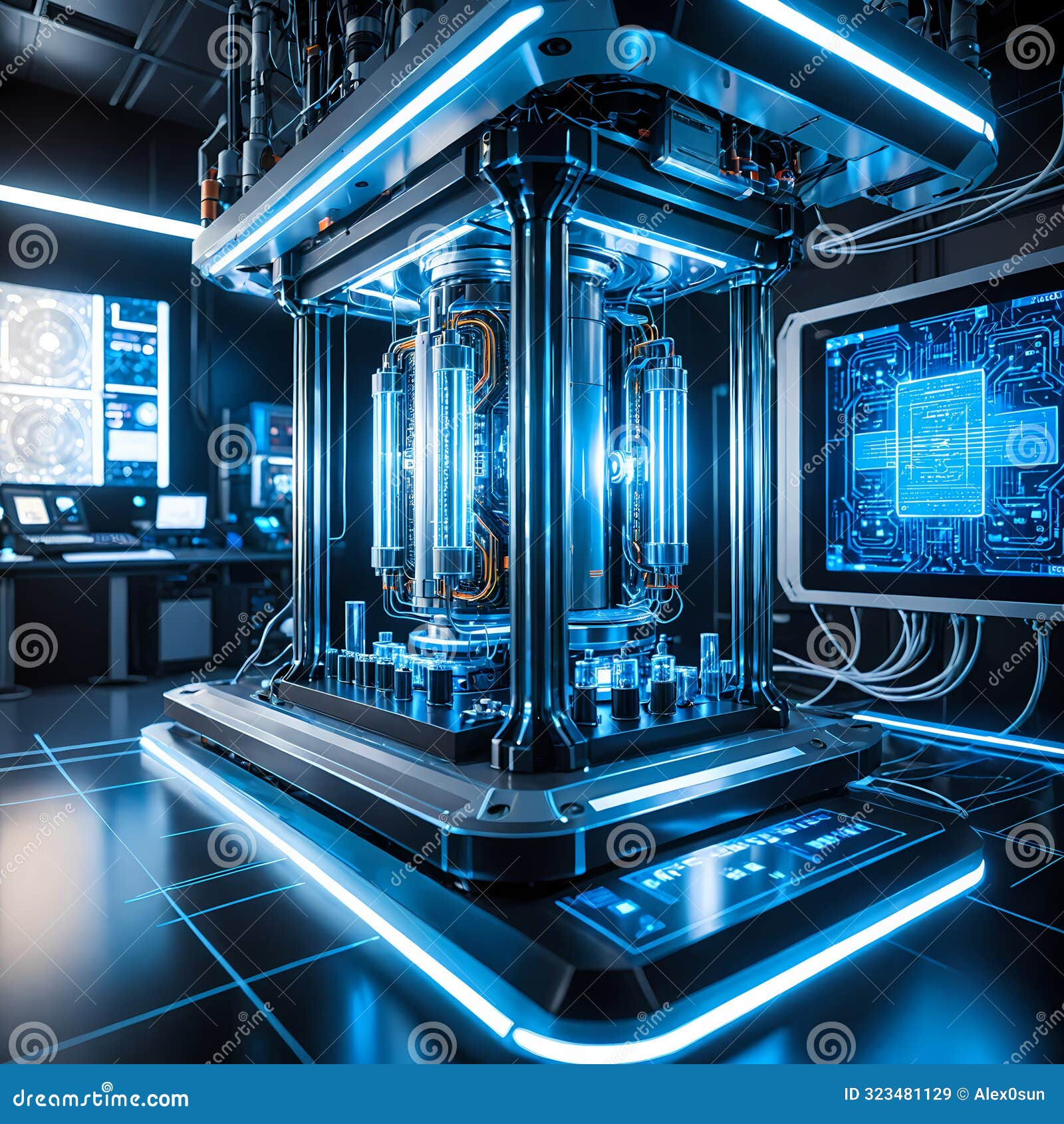 Advanced Quantum Computing Lab: the Future of AI and Technology Stock ...