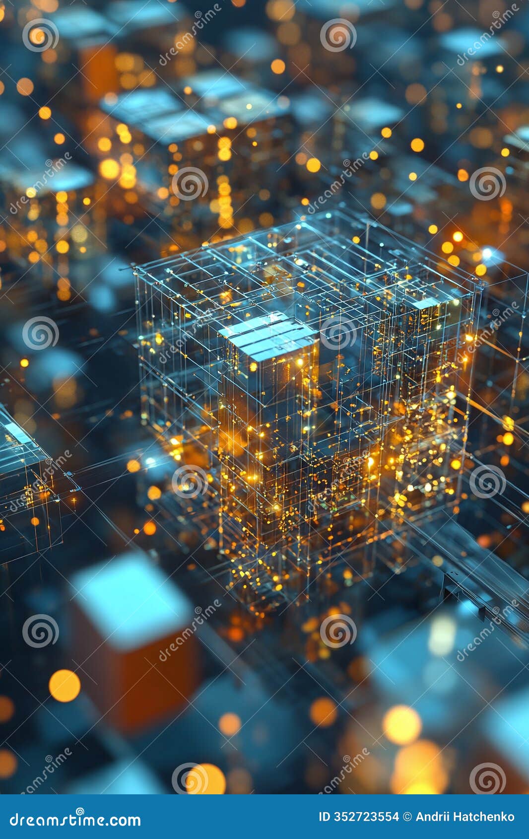 Advanced Quantum Encryption Key Visualization Showing Multi Dimensional Key Generation Through