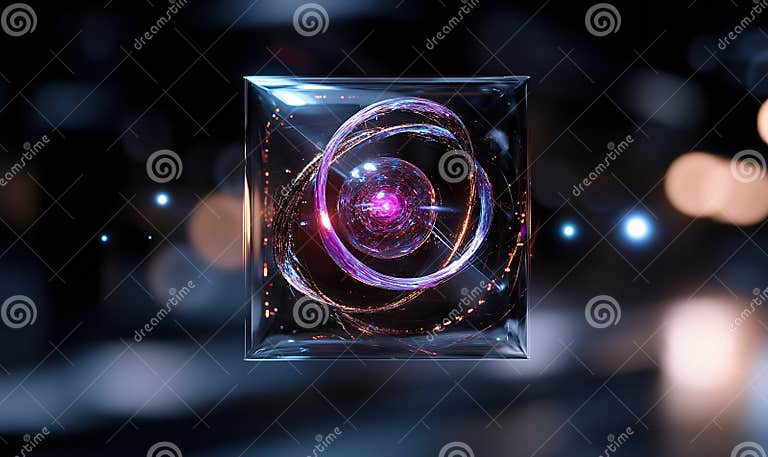 Advanced Quantum System Core with Vibrant Design Stock Photo - Image of entanglement, quantum ...