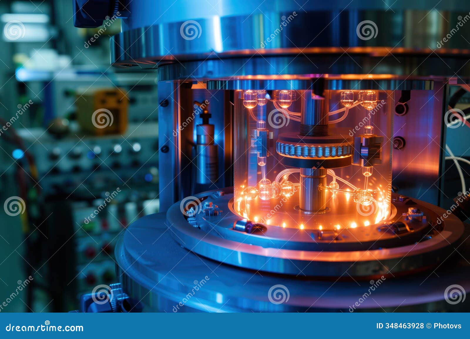 Innovative Quantum Thermal Reactor Equipment with Glowing Components ...