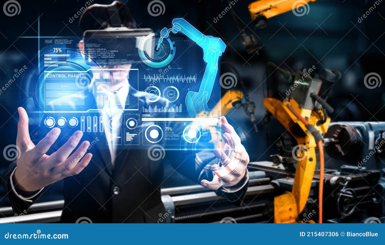 Advanced Robot Arm System for Digital Industry and Factory Robotic ...