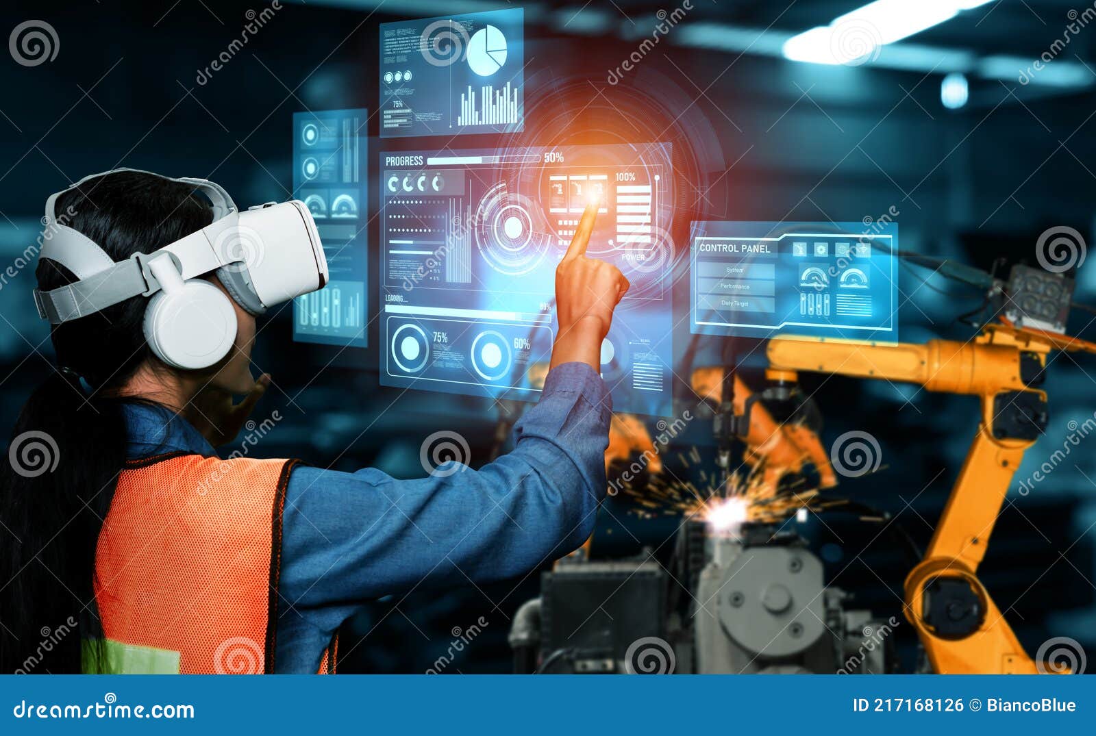 Advanced Robot Arm System For Digital Industry And Factory Robotic ...