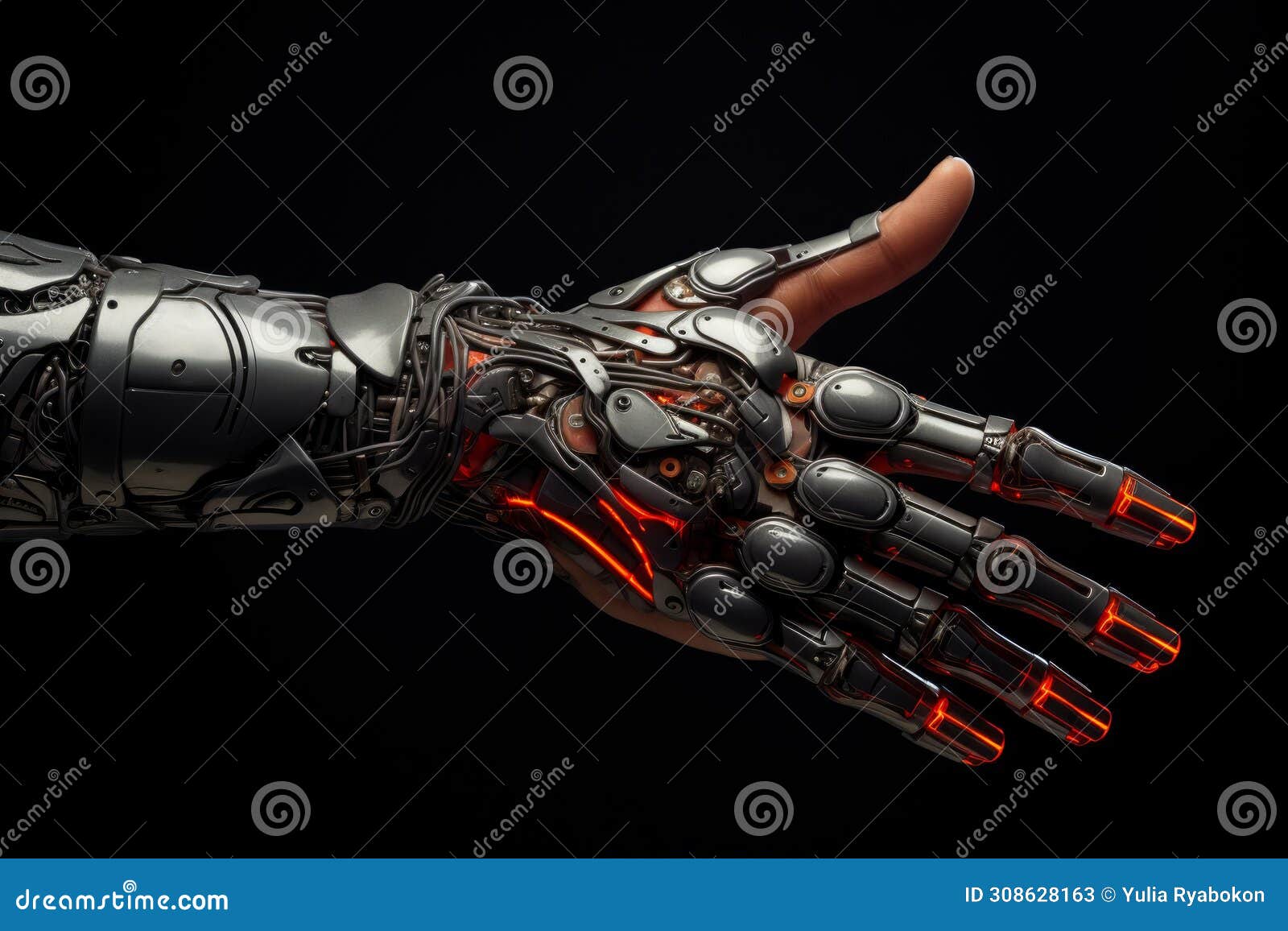 Robot Cyber Future Futuristic Humanoid With Drone Technology ...