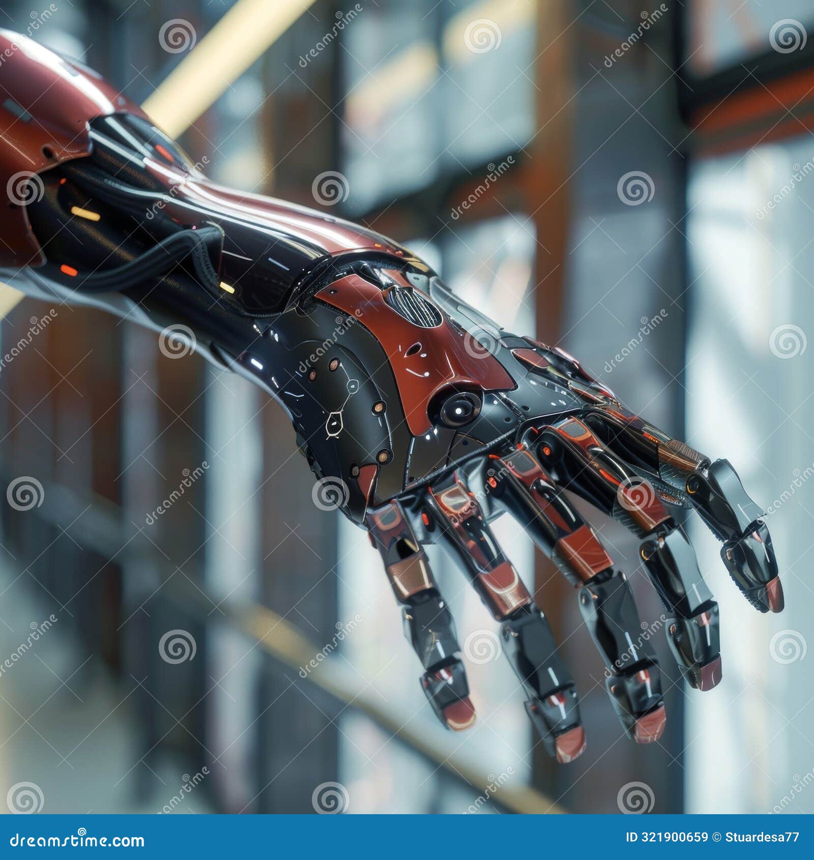 Advanced Robotic Hand Technology Stock Image - Image of intricate ...