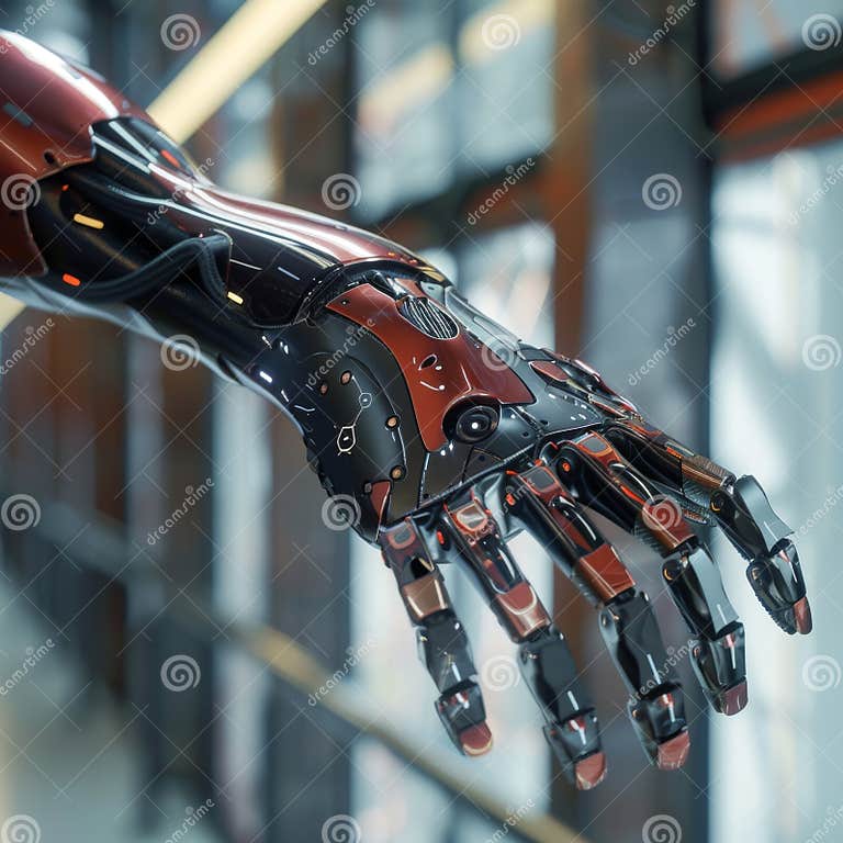 Advanced Robotic Hand Technology Stock Image - Image of intricate ...
