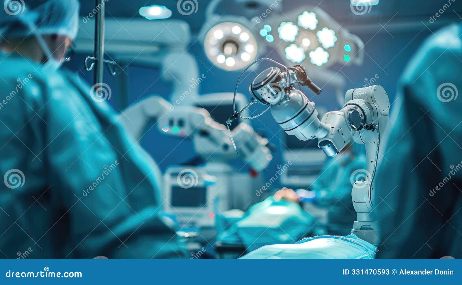 Hi-Tech Operating Room For Ophthalmic Surgery. Visual Axis Deviation ...