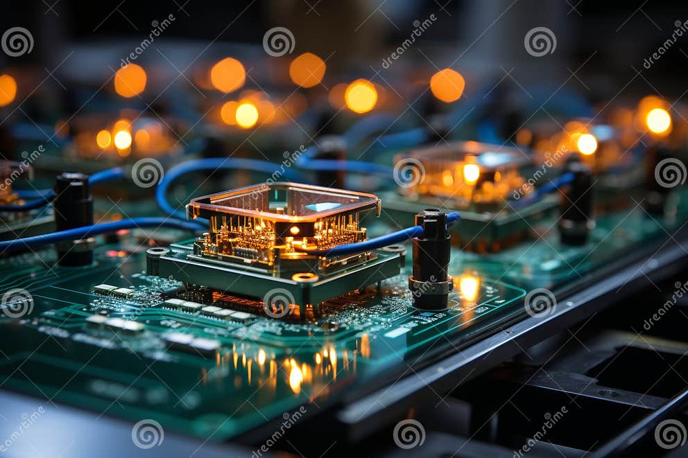 Automated Robots Efficiently Assembling Microcircuits in a Modern ...