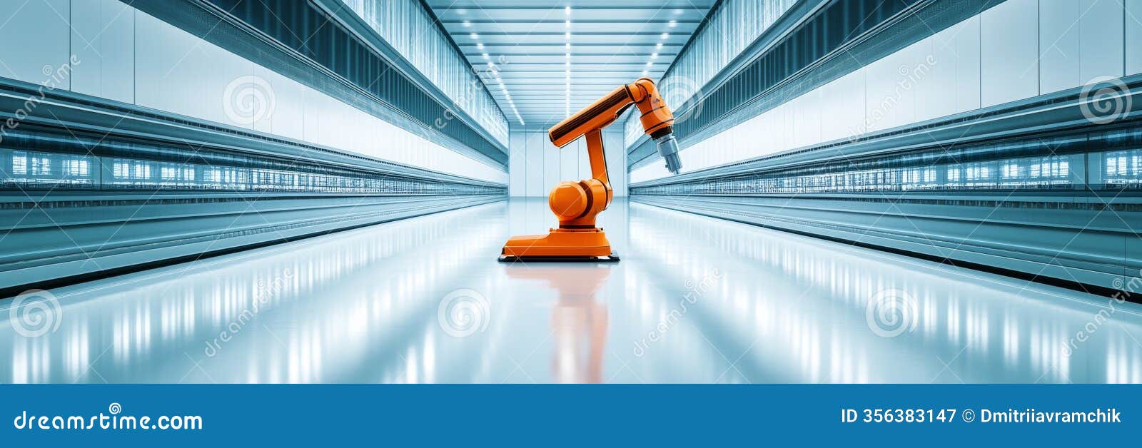 Advanced Robotics Factory Interior - a Futuristic Setup with Automation ...