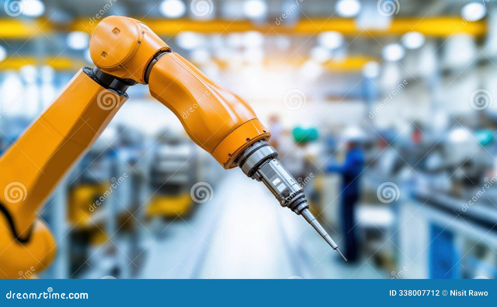 Advanced Robotics for Precision Equipment Handling Stock Photo - Image ...